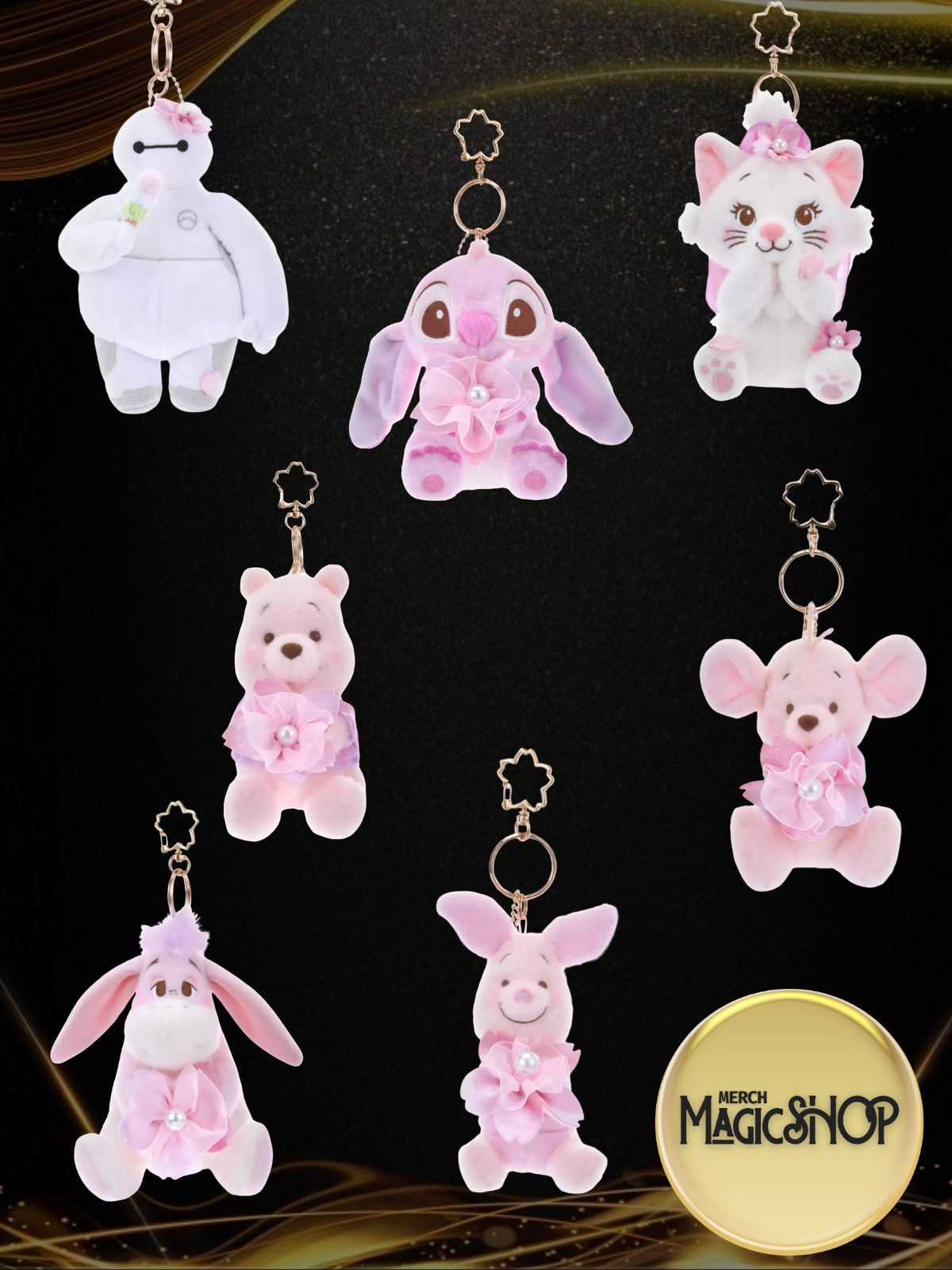 2025 Disney Japan Plush Keychain Cherry Blossom Sakura Pink Collection – Magic Merch Shop
