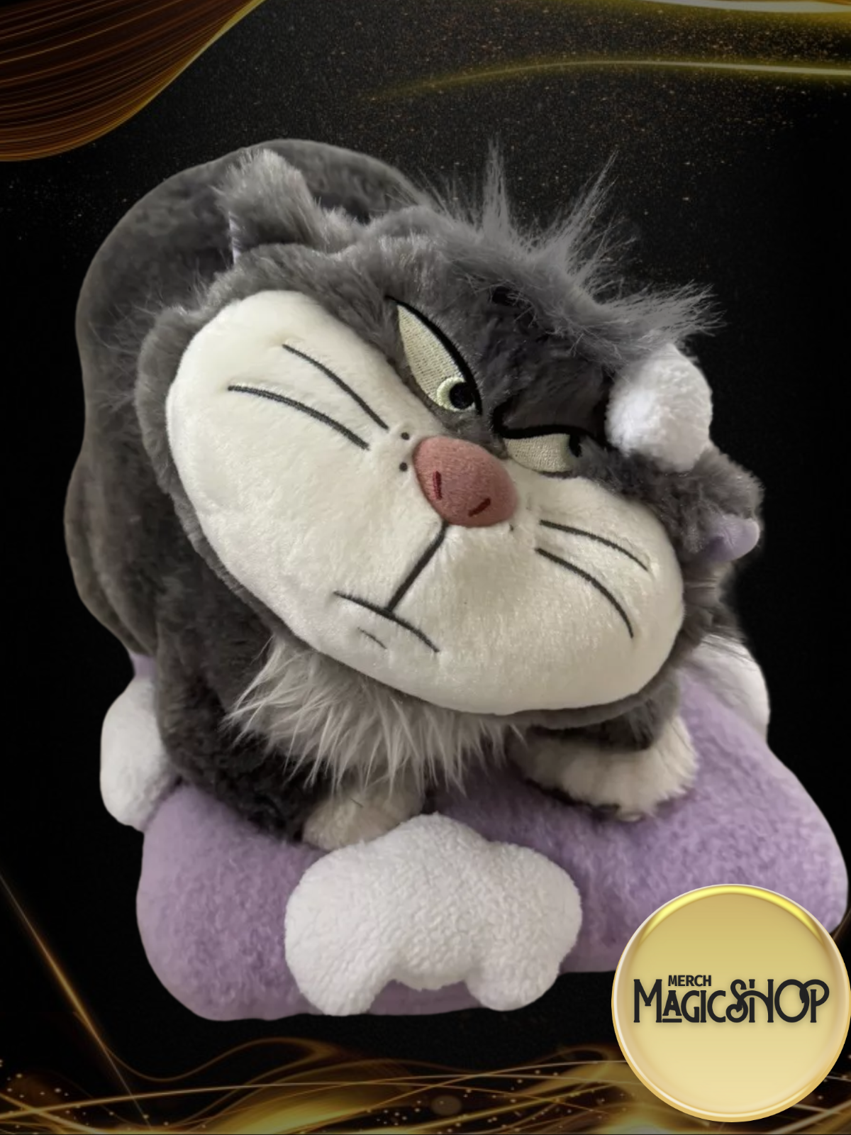 2025 Disney Parks Japan Cinderella Lucifer Cat Plush Pillow – Magic ...